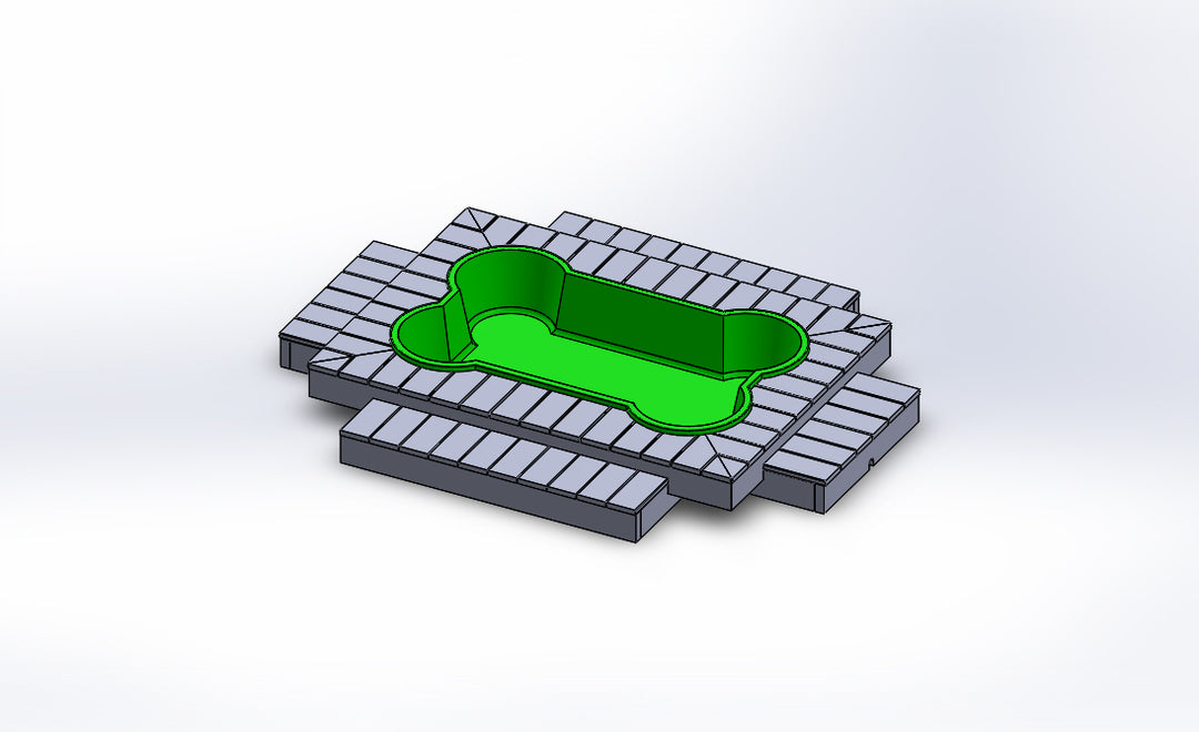 Deluxe Bone Pool Deck Kit – Dog Pools