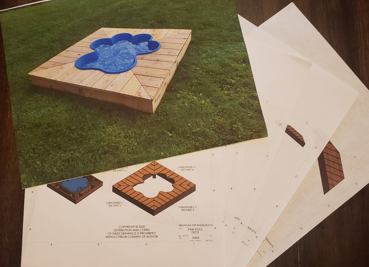 Deluxe Paw Pool Deck Kit Plans – Dog Pools